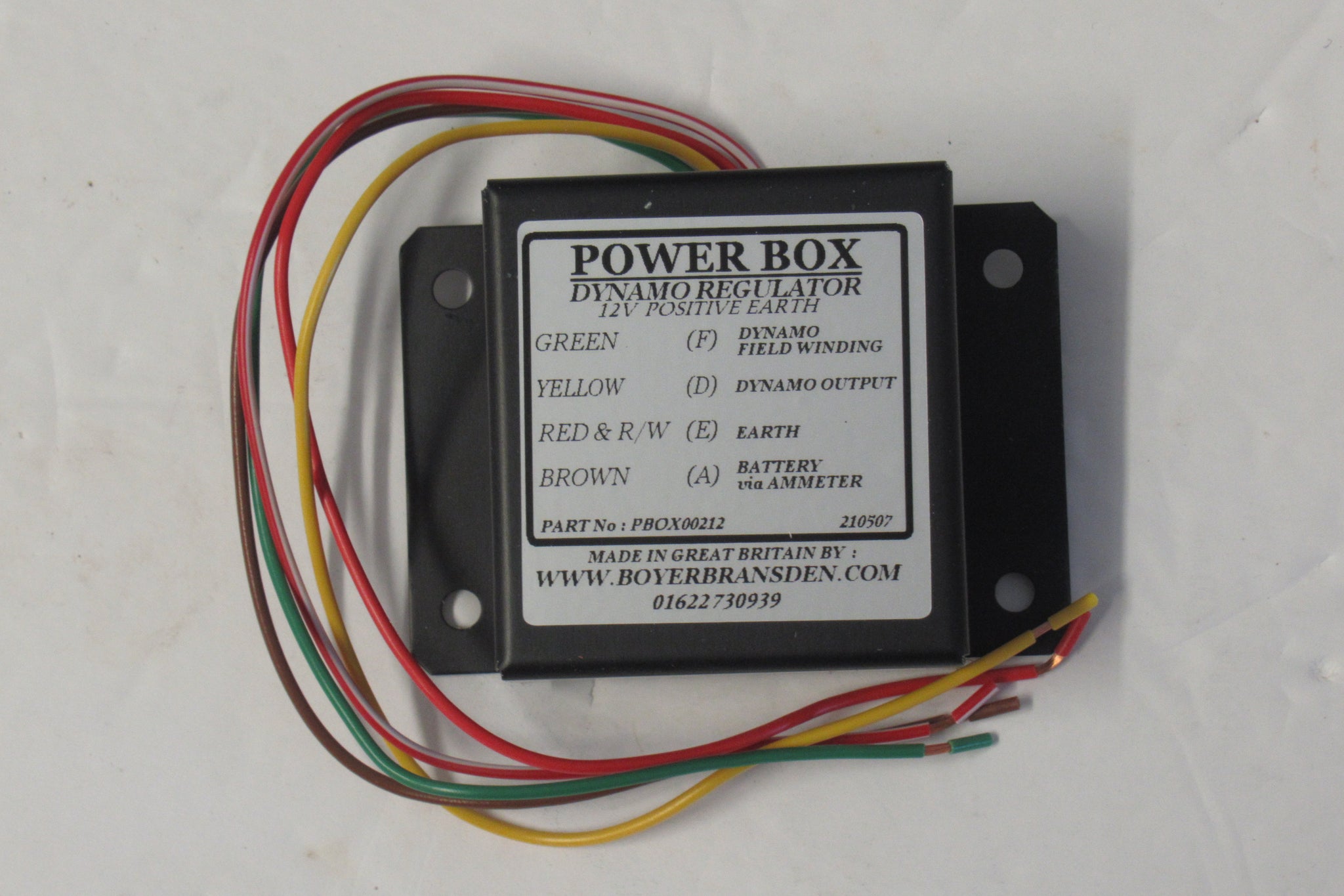 Boyer Regulator Dynamo 12V positive earth Generator Triumph BSA ...