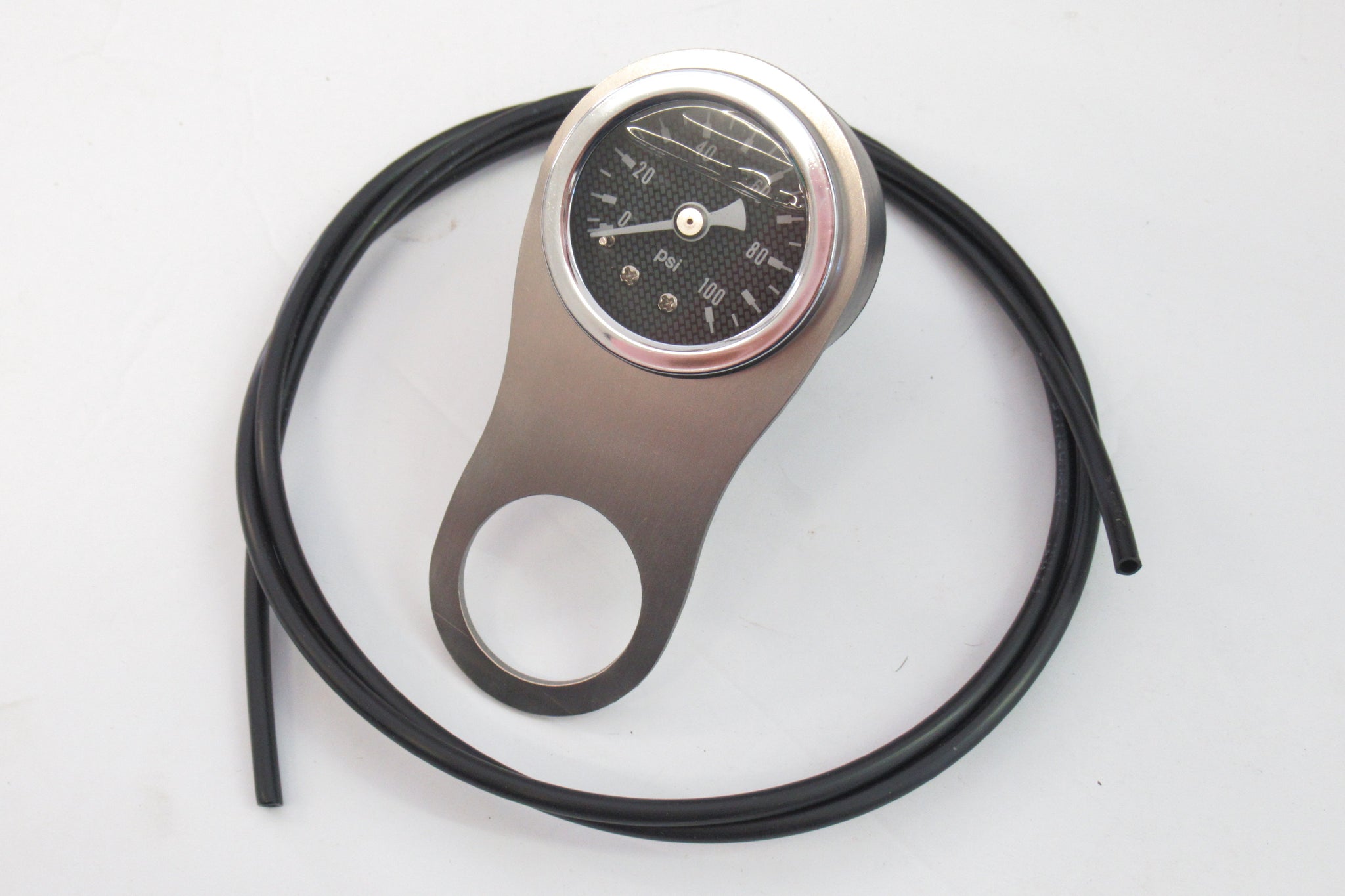 Triumph T120 T140 T150 oil pressure gauge side handlebar mount Stainle ...