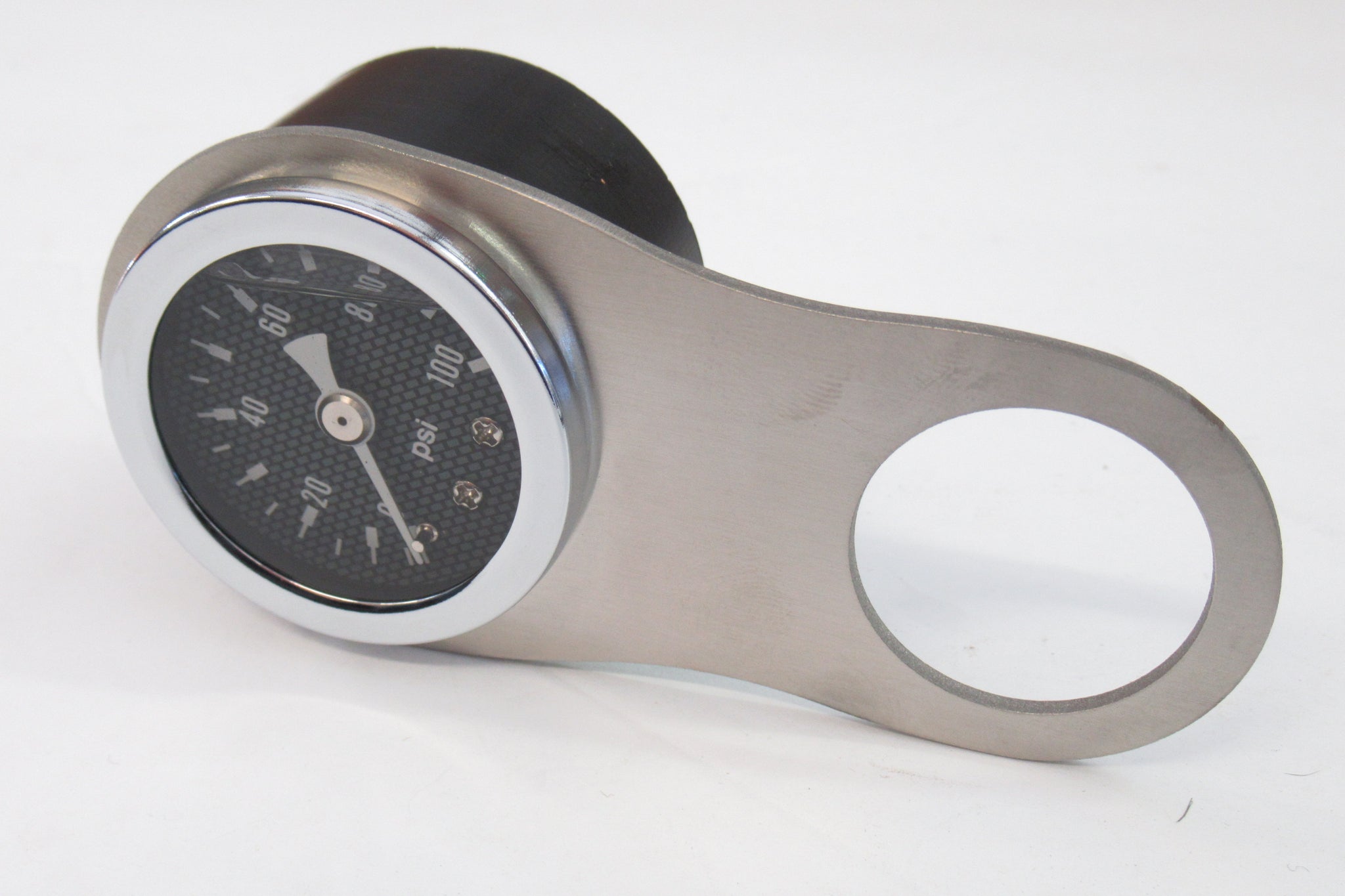 Triumph T120 T140 T150 oil pressure gauge side handlebar mount Stainle ...