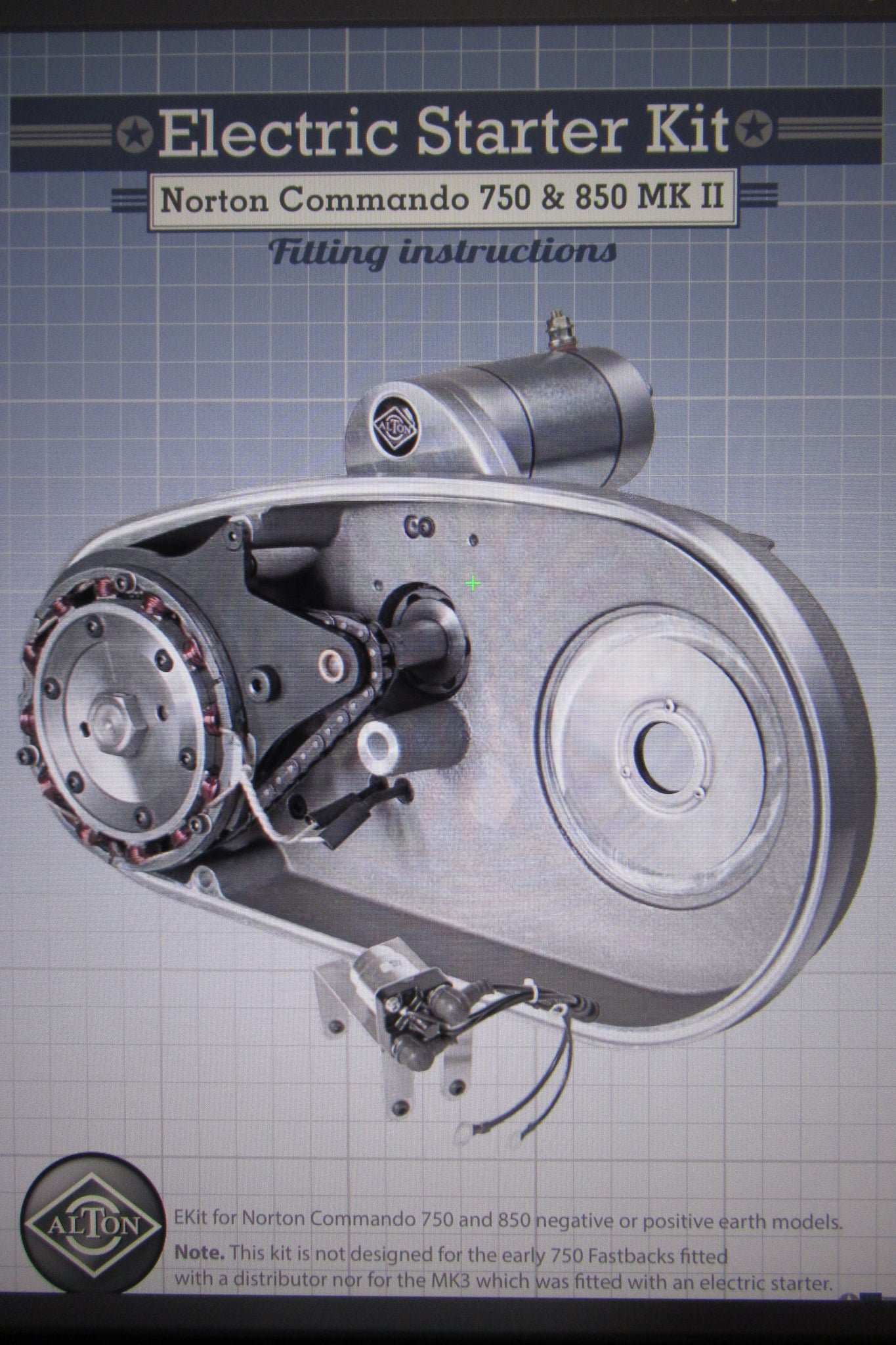 Norton Commando MK1 MK2 Electric Start kit Alton 1969 70 71 72 73 74 P ...